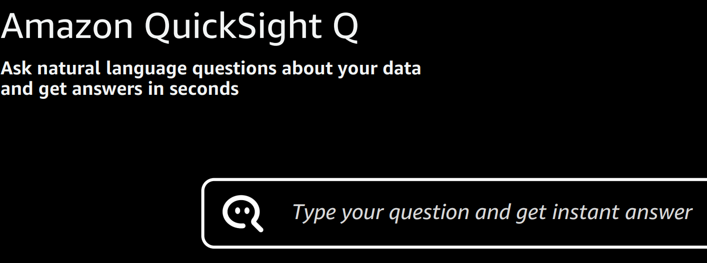 Amazon QuickSight Q • Cloud InfoNow